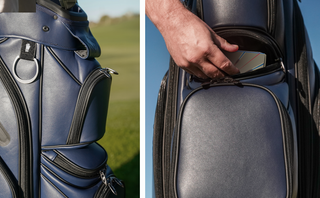 RevCore Lux Golf Cart Bag | Flat Base | 14-Way Velvet Dividers ...